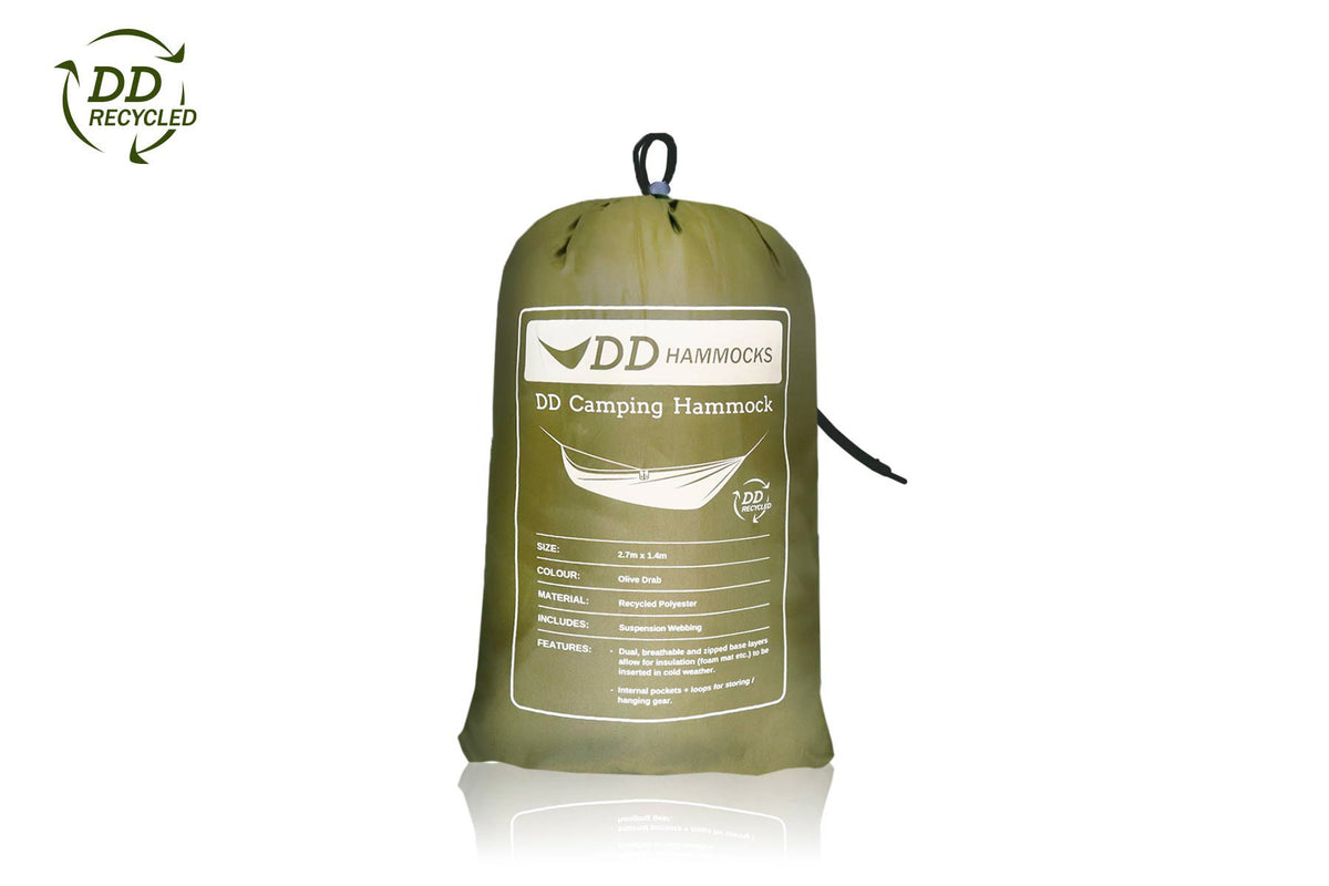 DD Recycled - Camping Hammock - Olive Drab – DD Hammocks