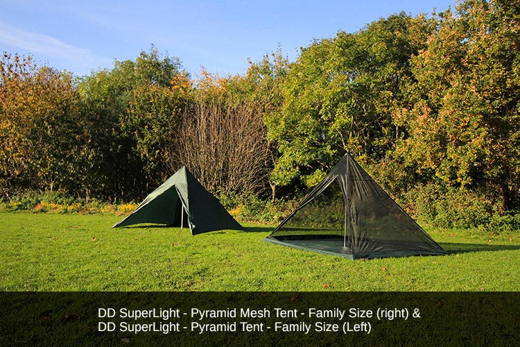 DD SuperLight - Pyramid Mesh Tent - Family Size – DD Hammocks